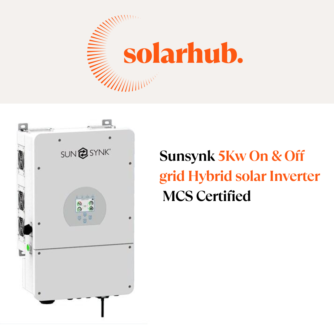 SunSynk 5kW AC/Hybrid Inverter (2 MPPT) – Solar Hub
