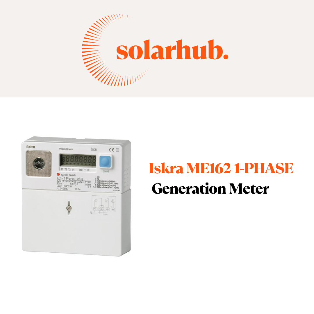 Iskra ME162 Single Phase MID Generation Meter – Solar Hub