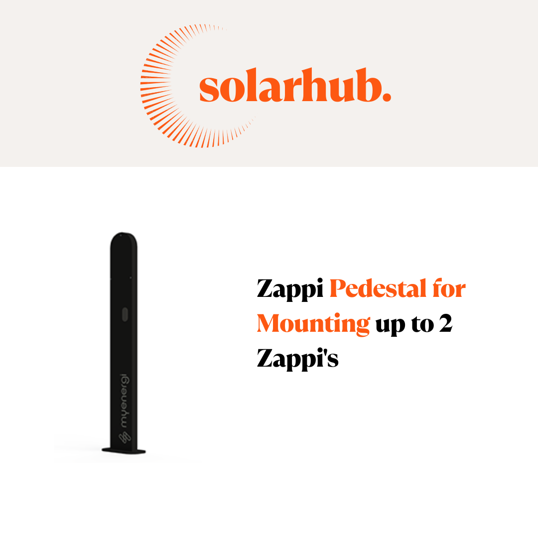 Zappi Pedestal for Mounting up to 2 Zappi's – Solar Hub