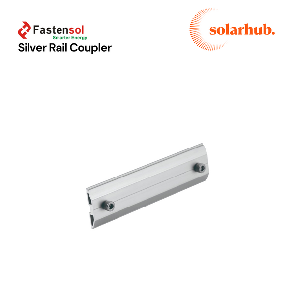 Fastensol Silver Rail Couplers/Connectors – Solar Hub